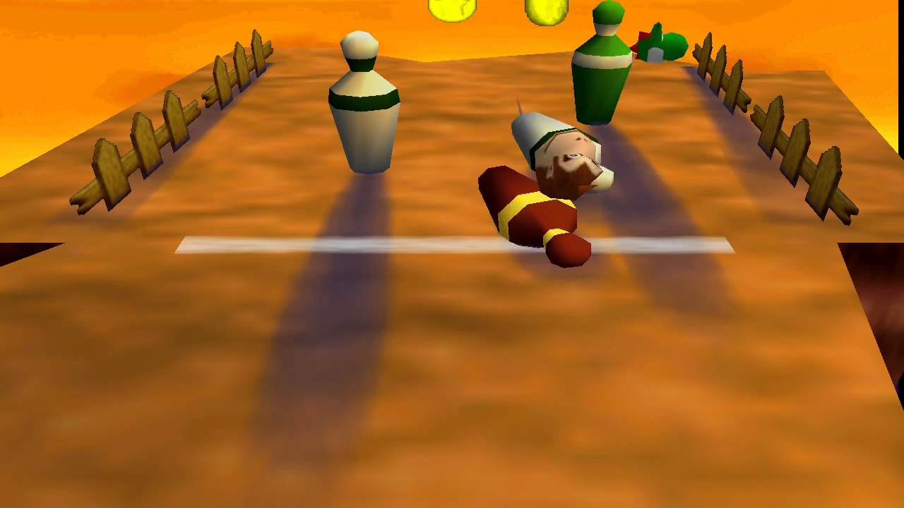 Mario Party 2 Mini Games - Bowl Over Stage 2 - YouTube