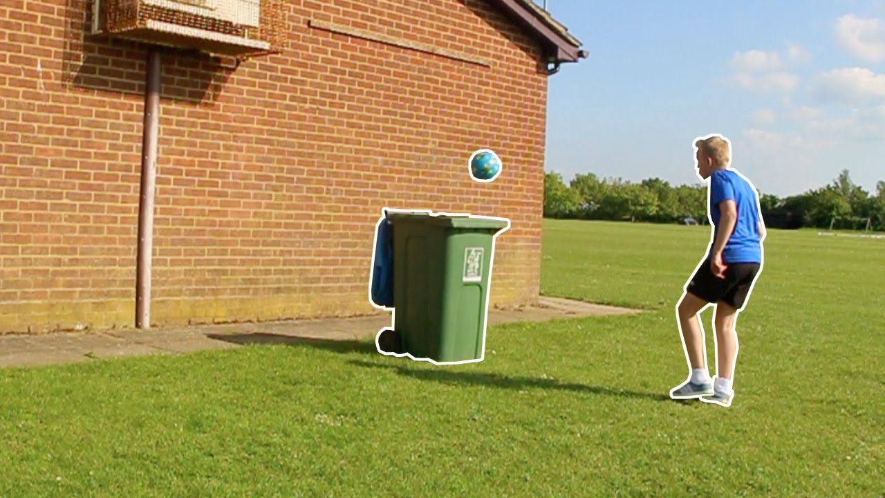 INSANE FOOTBALL BIN SHOTS! | Lewis Crosbie - YouTube