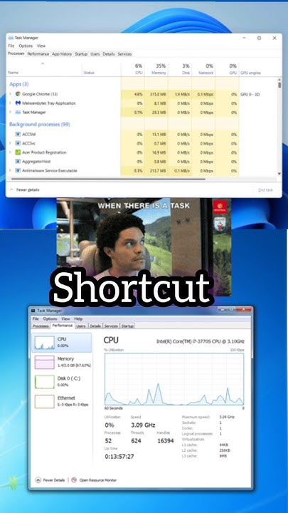 How to open a task manager || shortcut key to open the task manager. # ...