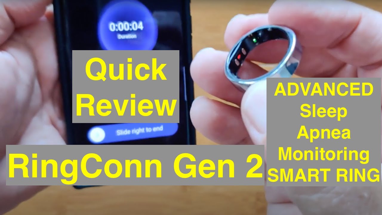 RingConn Gen 2 Advanced Sleep Apnea/SpO2/HR/Temp/Stress/Active Tracker ...
