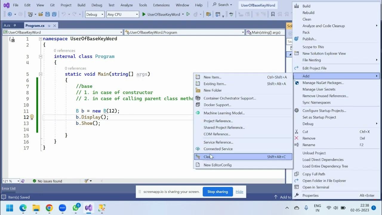 How to use base keyword in c#, use base keyword in constructor and ...