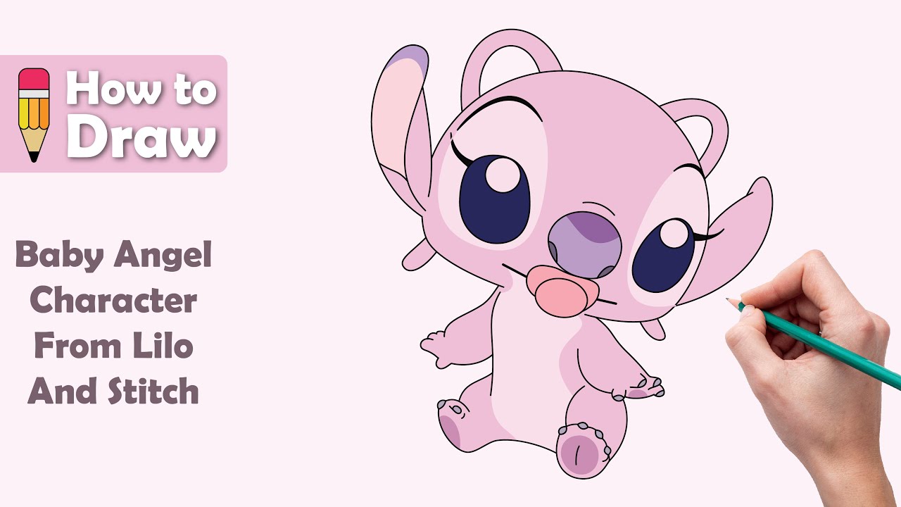 🎨 How to Draw Baby Angel from Lilo & Stitch 🧚‍♀️ | Step-by-Step ...