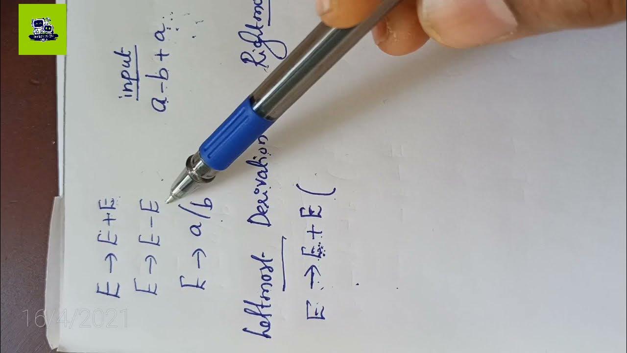 Derivation Tree Example - YouTube