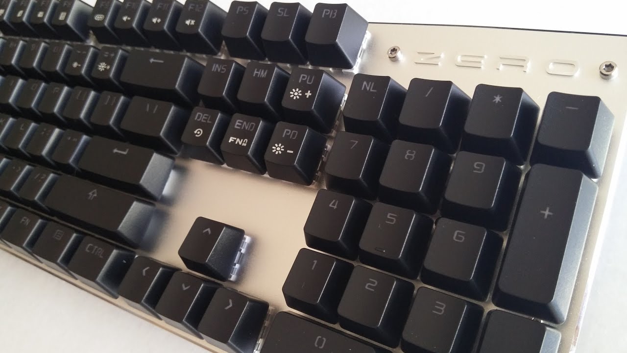 ZERO Aluminum Mechanical Keyboard with Red Switches - YouTube