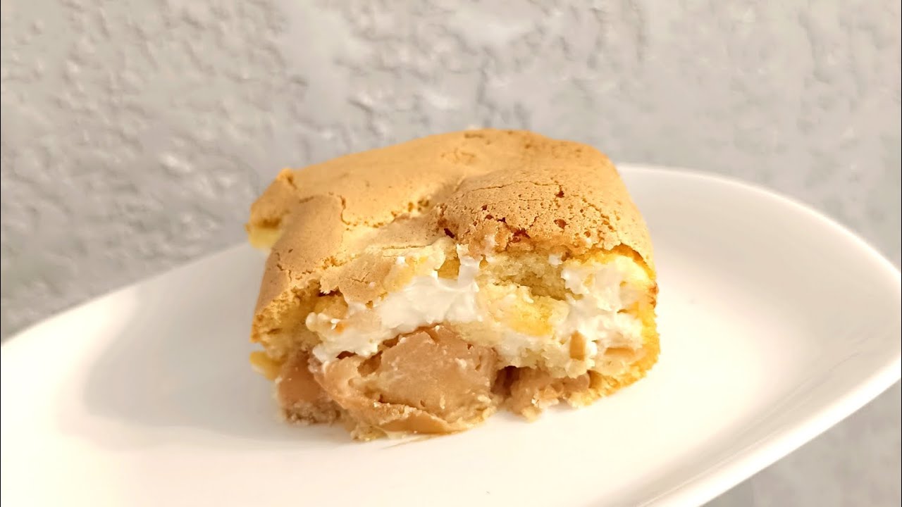 Шарлотка со сливочным творожным сыром и яблоками рецепт Яблочный