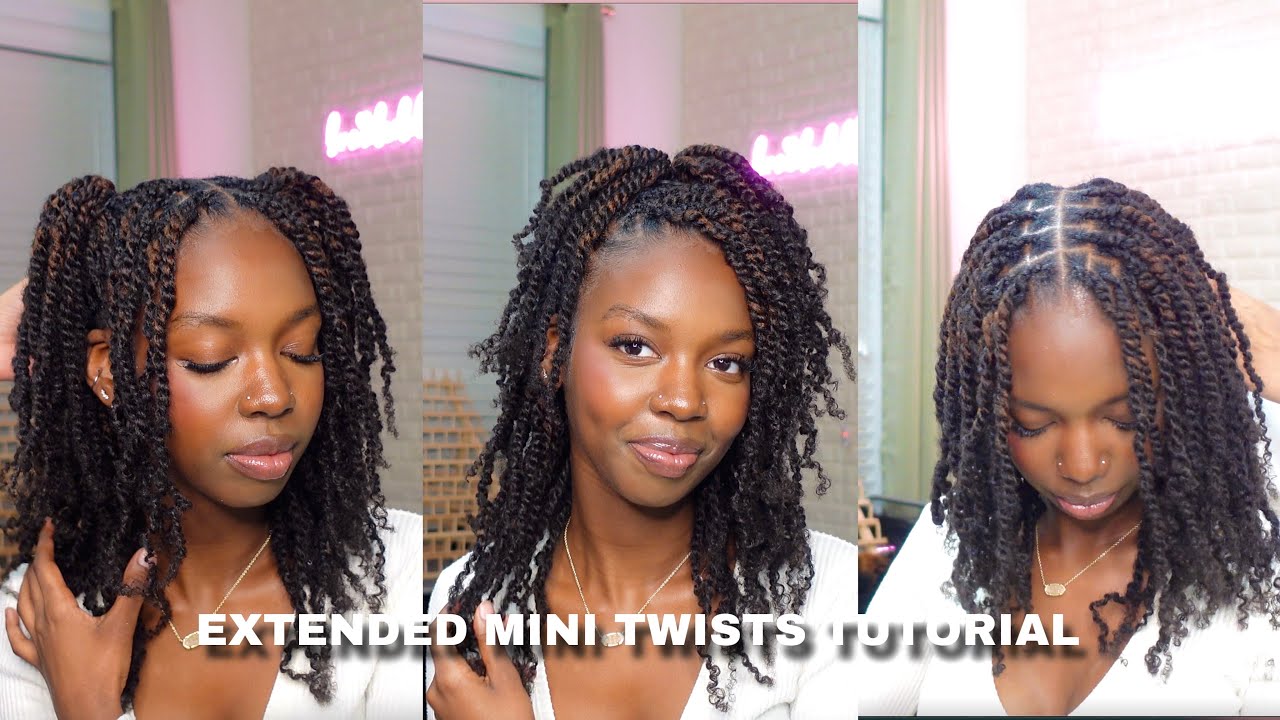 how to: natural mini twists | Nylajai'ne - YouTube