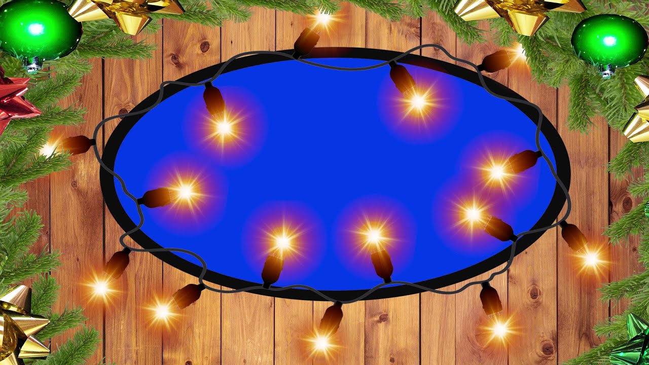 Glowing Christmas Lights Frame Animation - YouTube