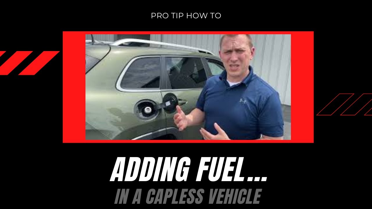 PRO TIP How To - Add fuel in a capless vehicle - YouTube
