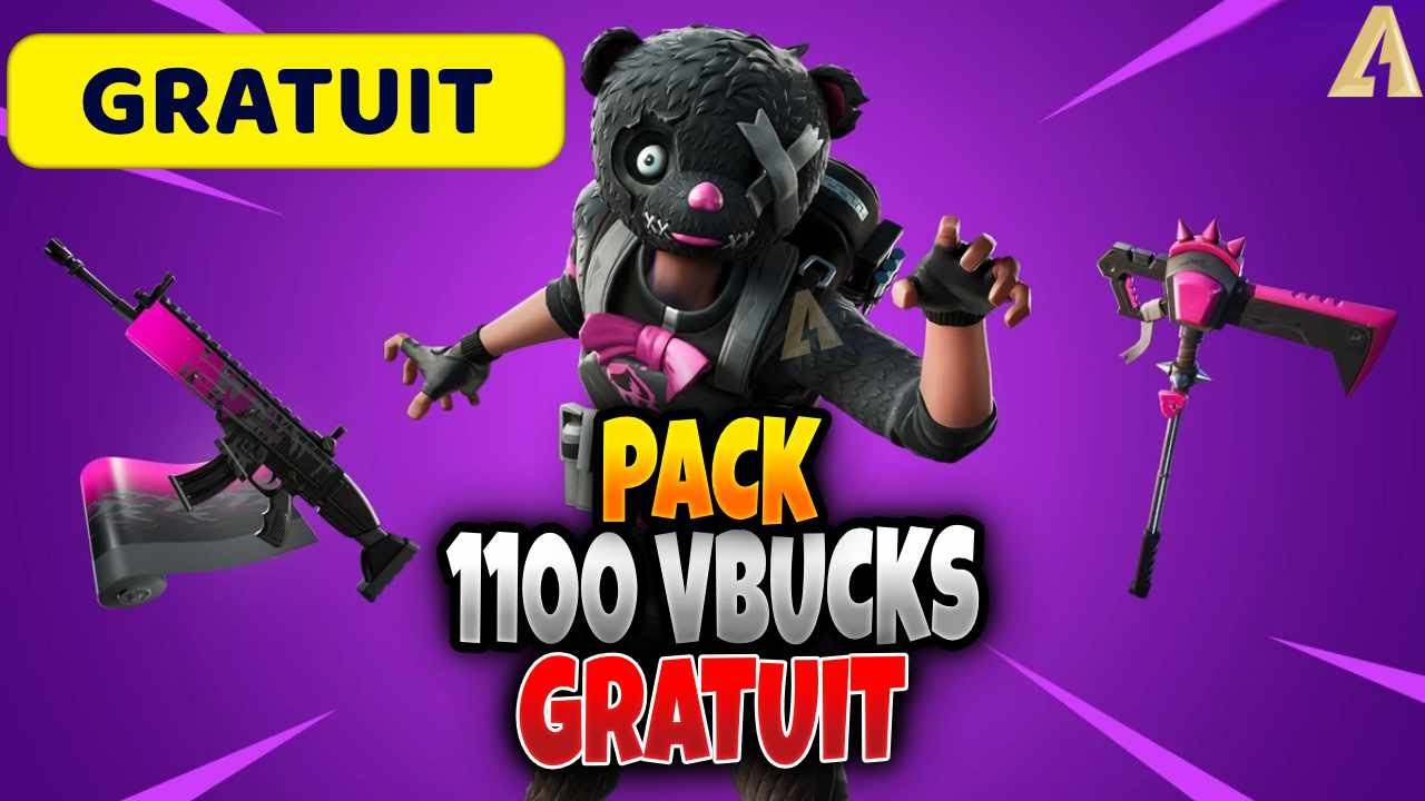 ce Pack 1100 Vbucks SUPER GRATUIT sur Fortnite - YouTube
