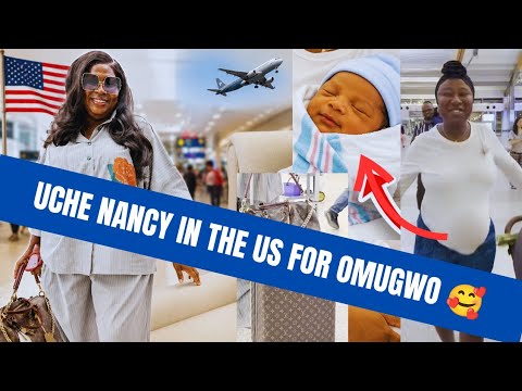 Uche Nancy in the U.S for Omugwo! Congratulations it's a boy 🥰#viral #celebritynews #trending 