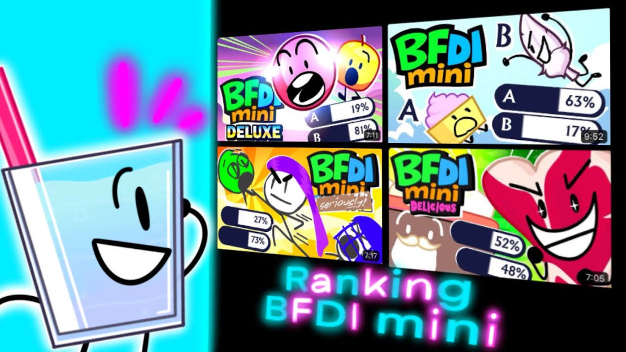 ranking all BFDI Mini seasons - YouTube