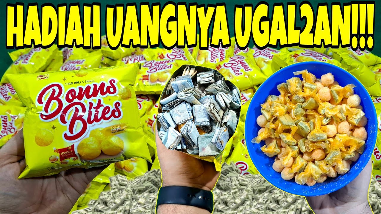 VIRAL!!! HADIAH UANGNYA UGAL2AN BGT!!! UNBOXING CIKI BONUS BITES ...