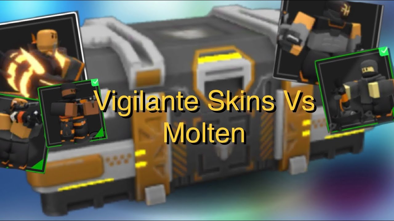 Vigilante Skins Vs Molten (Roblox, TDS) - YouTube