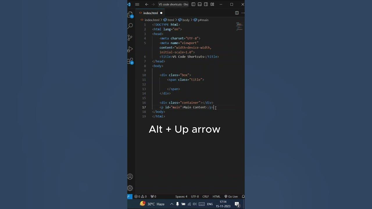 Boost Efficiency with VS Code Shortcuts Part 4: Line Shifting Method ...