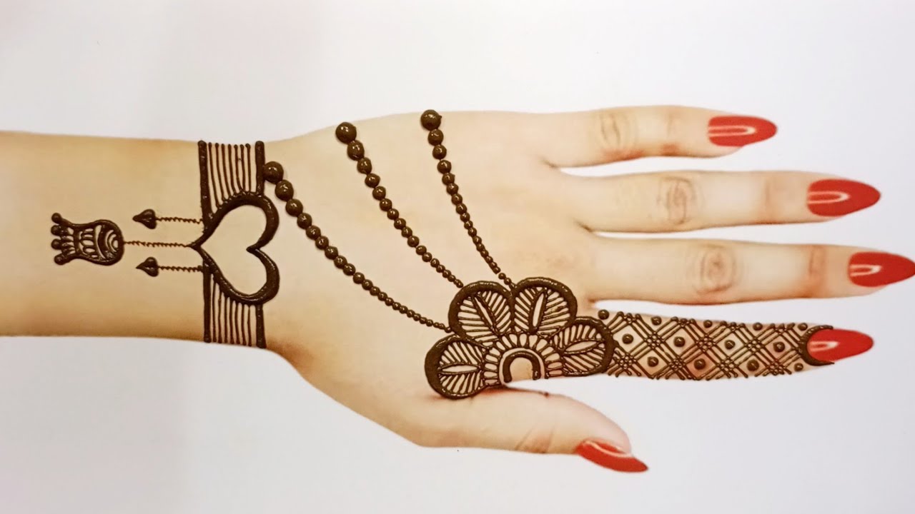 Very Easy Simple Eid Mehndi design 2024_ Mehedi New Dijain_ Qurbani ...