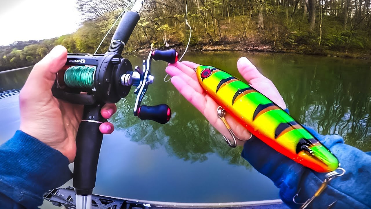 Catching GIANT Fish With BIG WEIRD baits (Ft.SBFISHINGTV) - YouTube