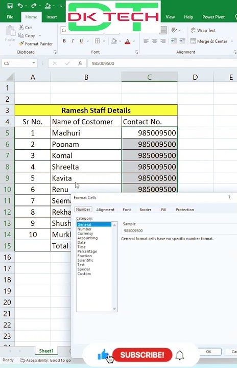 How To Add A Country Code In All My Contacts In Excel Exceltipshindi Youtube 