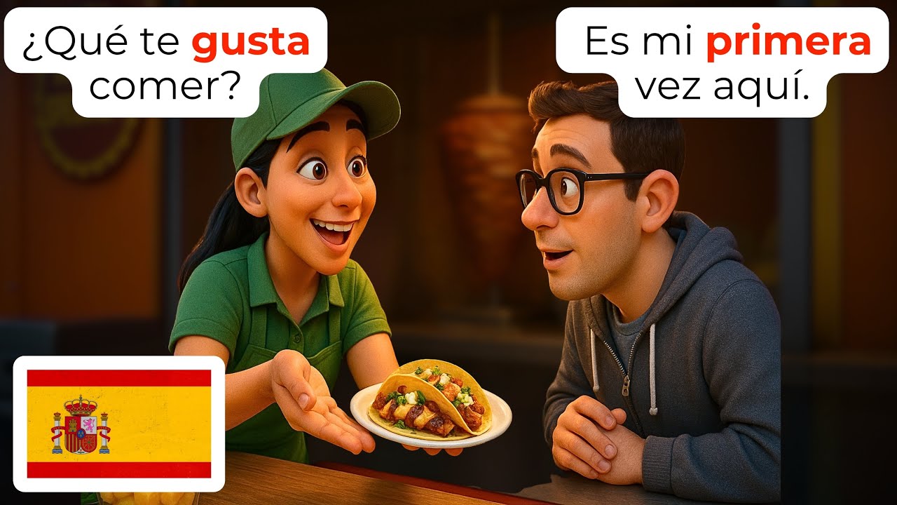 🇪🇸 Learn Spanish Food Truck Ordering | Real Native Speaking ...