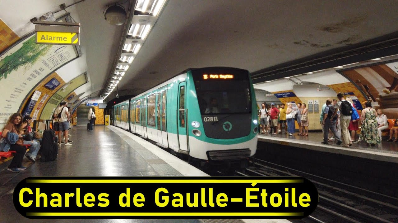 Metro Station Charles de Gaulle–Étoile - Paris 🇫🇷 - Walkthrough 🚶 - YouTube