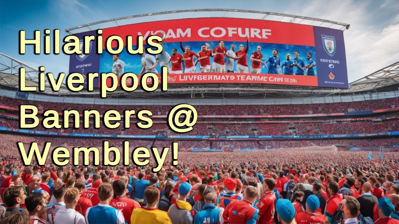 The Funniest Liverpool Banners at Wembley - Carabao Cup Final 2023-24 ...