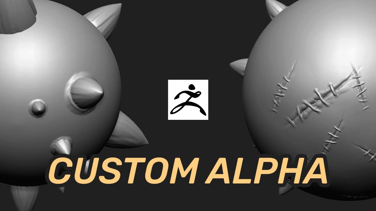 How to create custom alpha in Zbrush Tutorial - YouTube