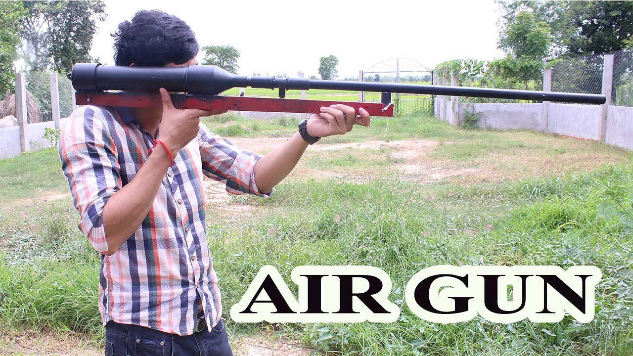 How to make airgun | Amazing homemade Air Rifle - YouTube