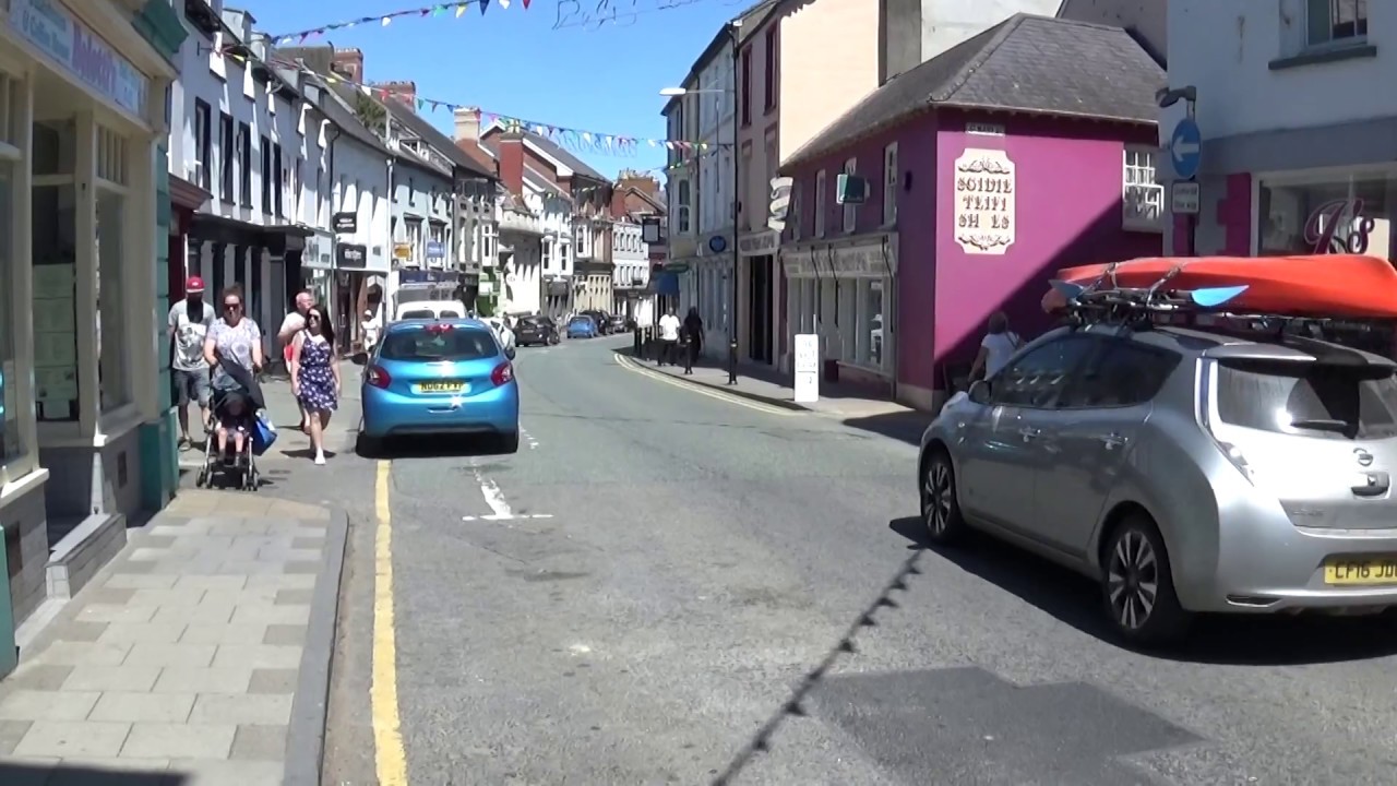 Town Centre, Cardigan, Wales - YouTube