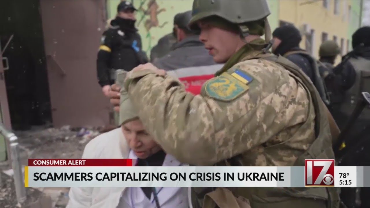 How scammers are capitalizing on the war in Ukraine - YouTube