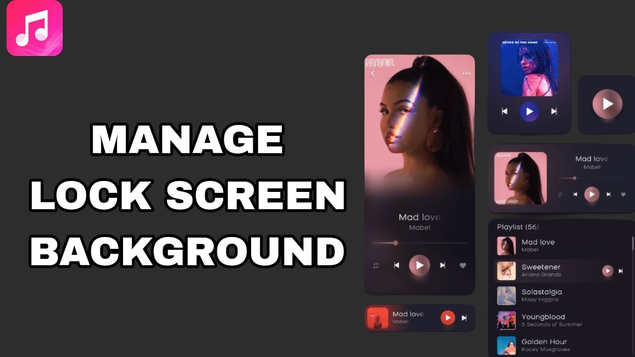 How To Manage Lock Screen Background On Music Player App | Step By Step ...