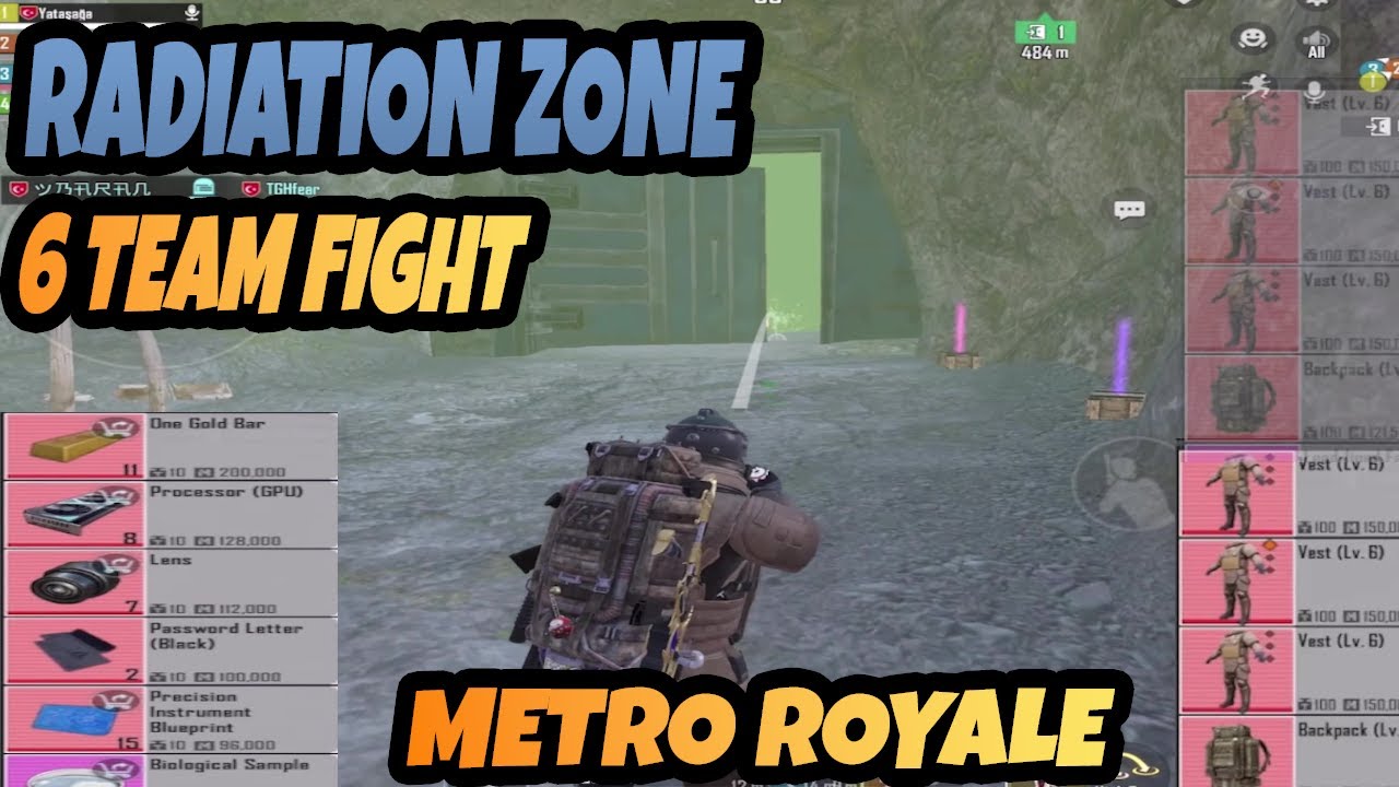 RADİTION ZONE 6 TEAM FIGHT - PUBG METRO ROYALE CHAPTER 13 - Метро Рояль ...