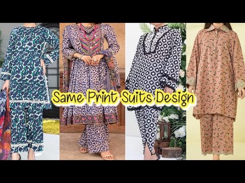 Stylish Same print Shalwar Kameez design 2023 // Shalwar Kameez design ...
