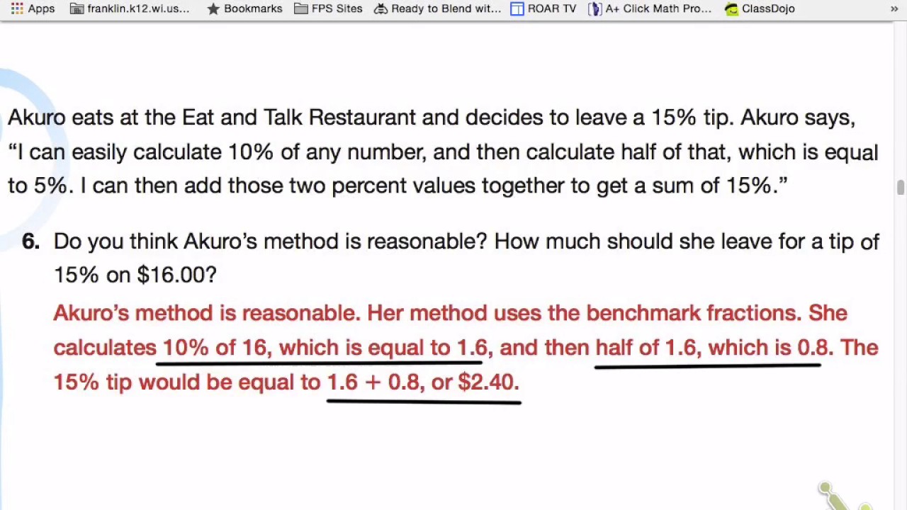 Benchmark Percents - YouTube
