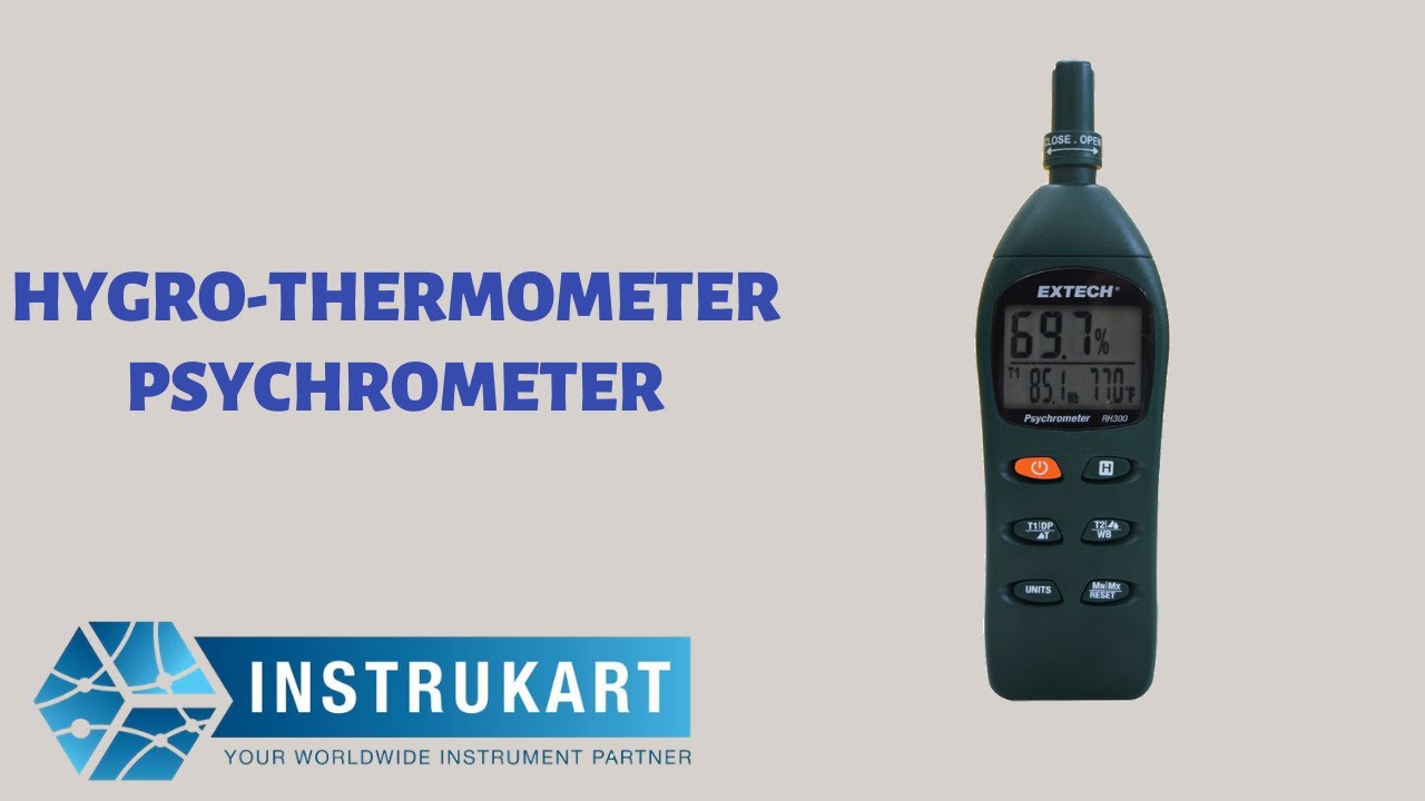 Extech RH300 Hygro-Thermometer | Psychrometer | Relative Humidity :10% ...