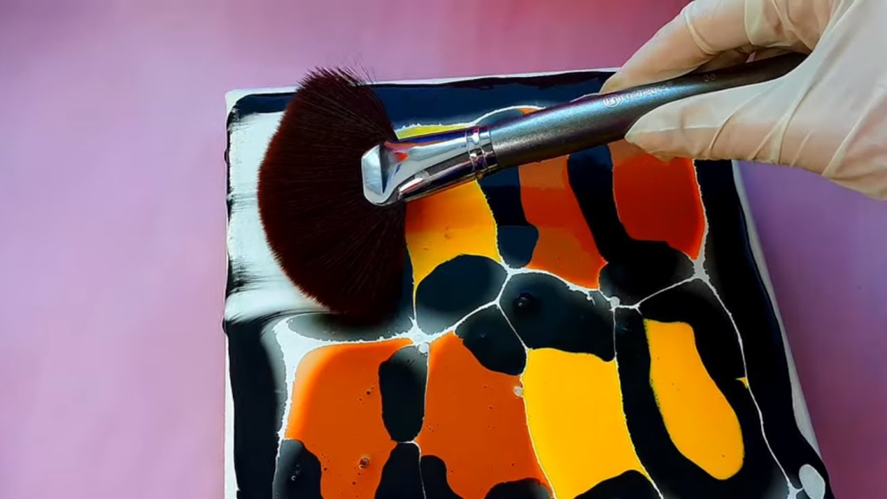 Abstract Painting - Four colors - YouTube