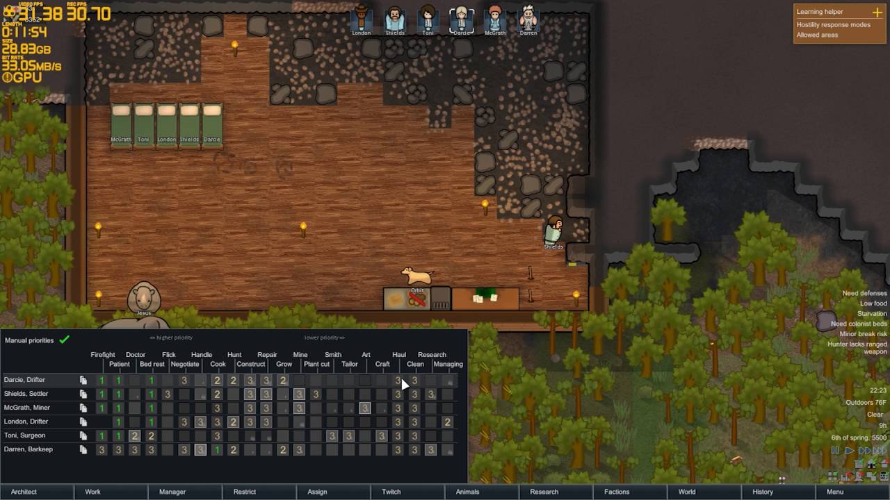 Rimworld Game Play Ep 1 So Many Emotions! - YouTube