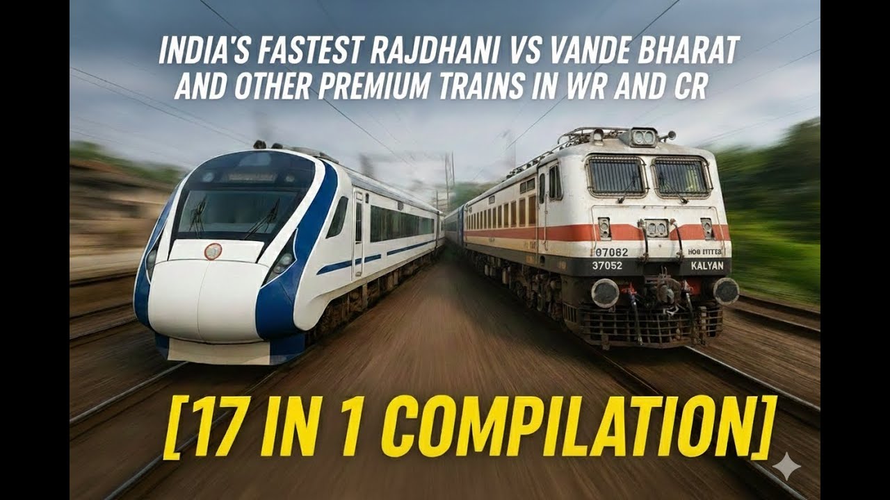 [17 in 1]| India's Fastest Rajdhani| Compilation - 1| Premium Trains ...