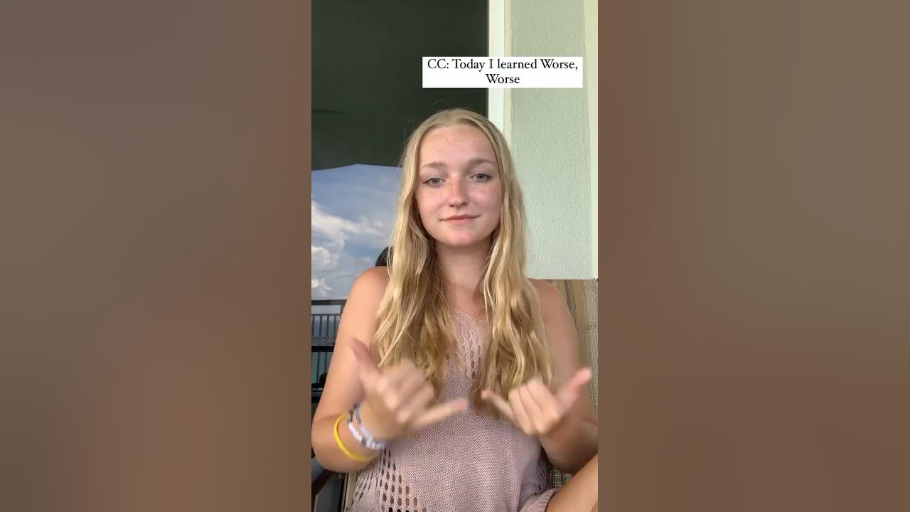 Worse In ASL Not A Teacher americansignlanguage signlanguage worse-in-asl-not-a-teacher-americansignlanguage-signlanguage