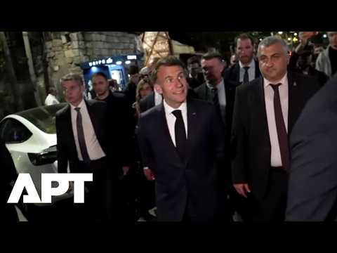 WATCH: Emmanuel Macron Walks Through Yerevan During Official Armenia Visit | APT