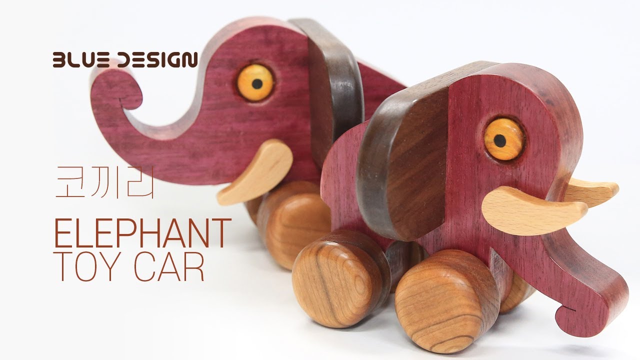 Made two types of elephant wooden toy cars - YouTube