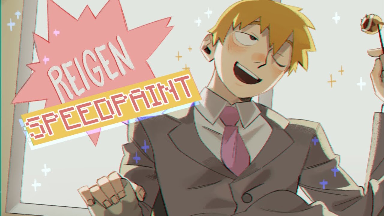 REIGEN SWEEP - mob psycho 100 (speedpaint) - YouTube