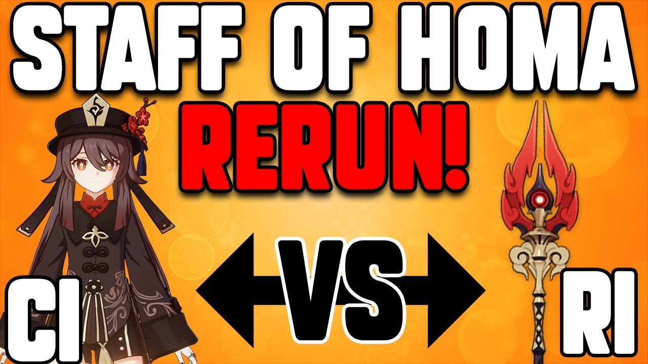 Hu Tao Rerun | Staff of Homa Vs Hu Tao | Giveaway | Genshin Impact ...