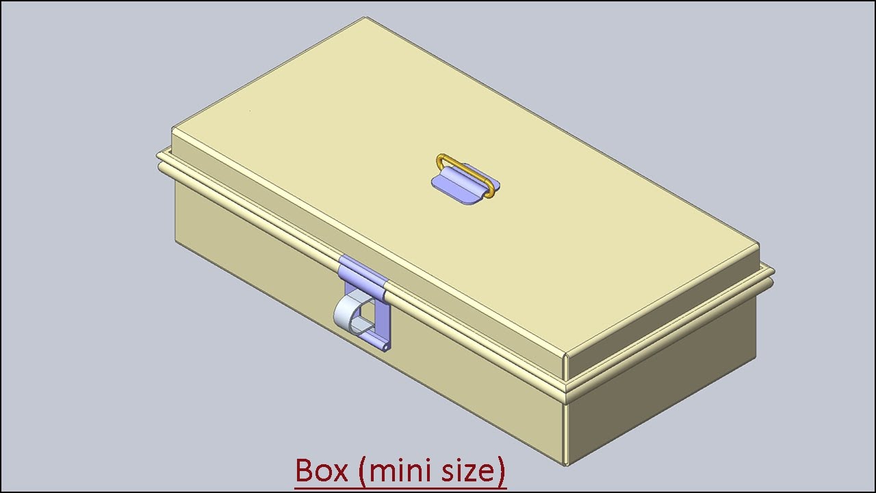 Box (mini size) -- Solid Edge Tutorial - YouTube