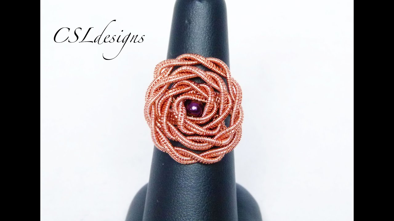 Wirework rose ring ⎮ Valentine's Day - YouTube