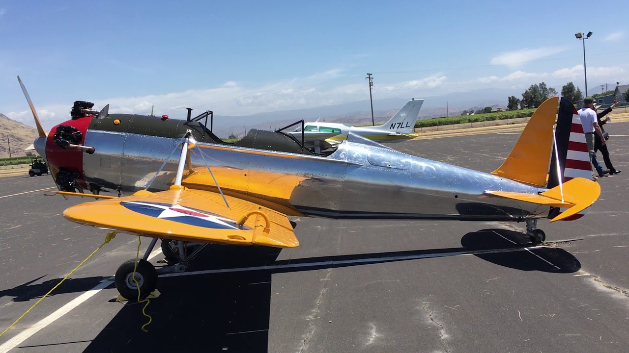 Ryan PT 22 walk around military pilot trainer aircraft - YouTube