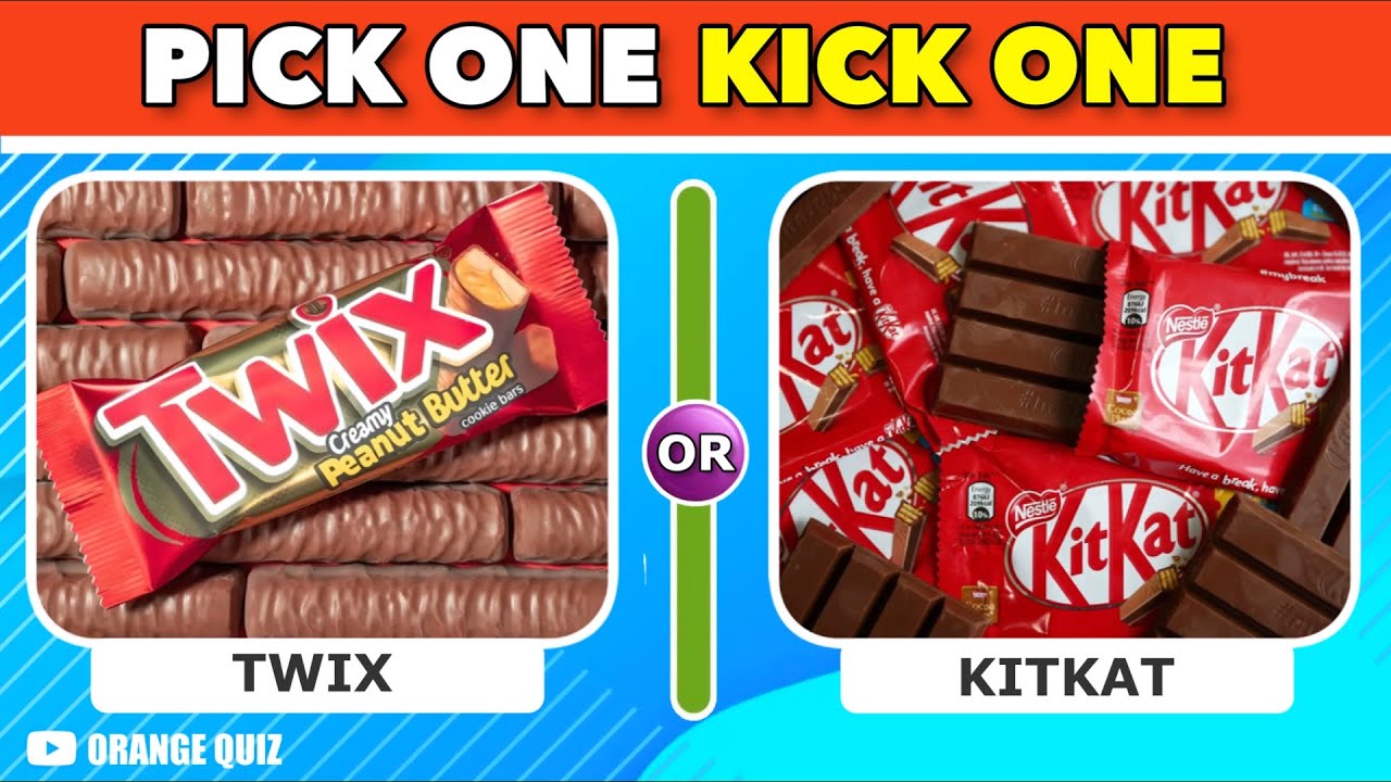 Pick One Kick One - SNACKS & SWEETS Edition - YouTube