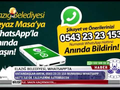 Kanal Fırat Haber - Elazığ Belediyesi Whatsapp'ta