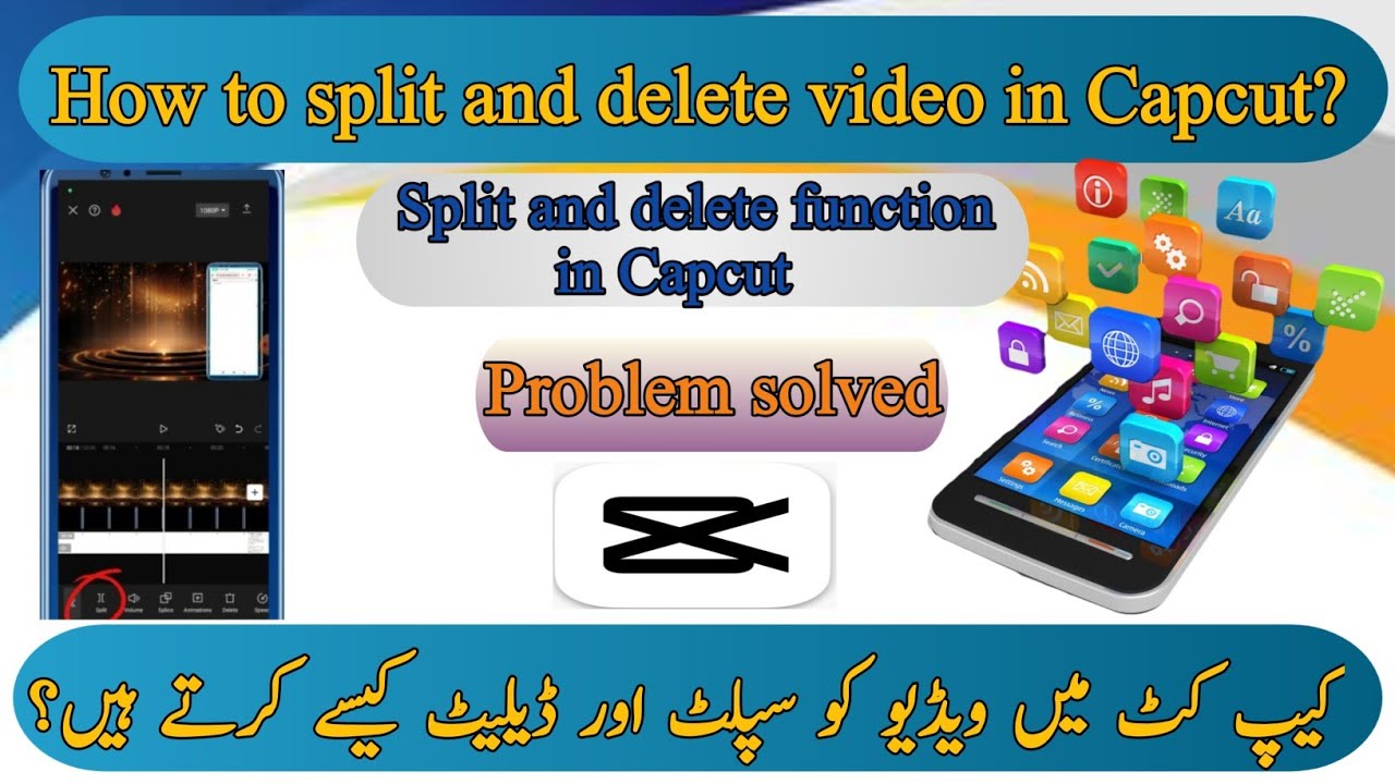 How to split and delete video in Capcut | Capcut main video ko split aur delete kaise krain ...