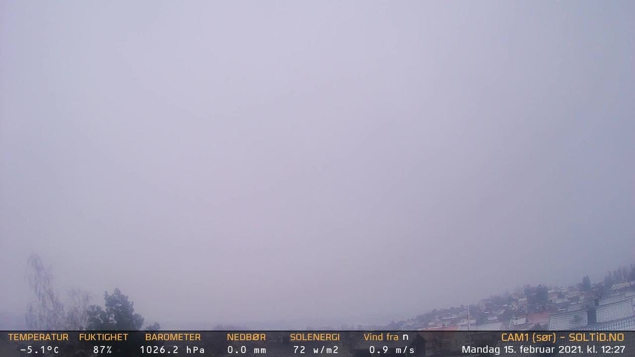 Timelapse Cam 1 - 15. februar 2021 - YouTube