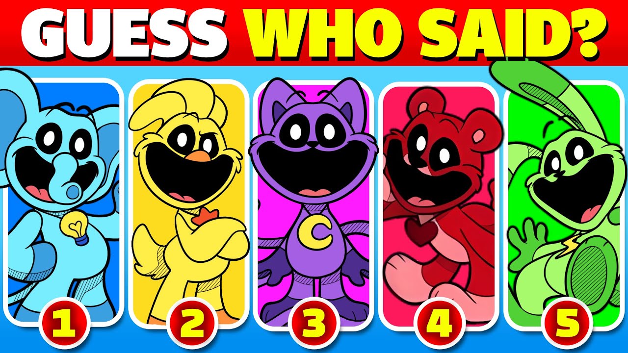 🎤🔊🎵 Guess the Smiling Critters Voice (Compilation) | Poppy Playtime ...