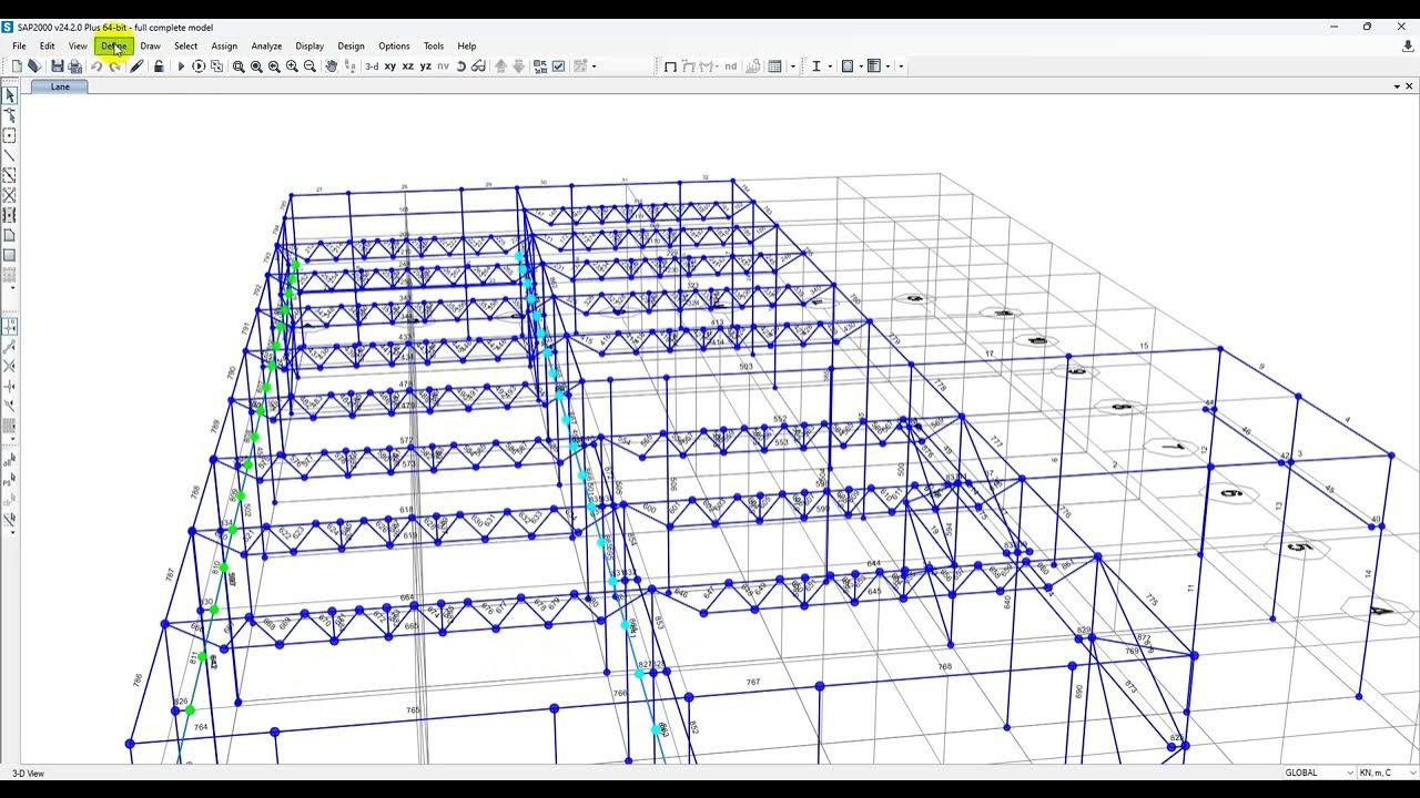 Moving vehicle load in SAP2000, Crane moving load in SAP2000 full tutorial - YouTube